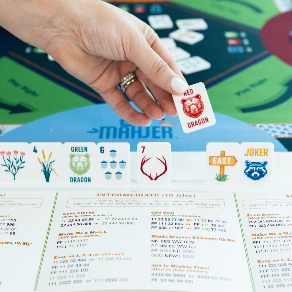 Kids' Mahjong Set: Woodlands Edition - Mini Mahjer