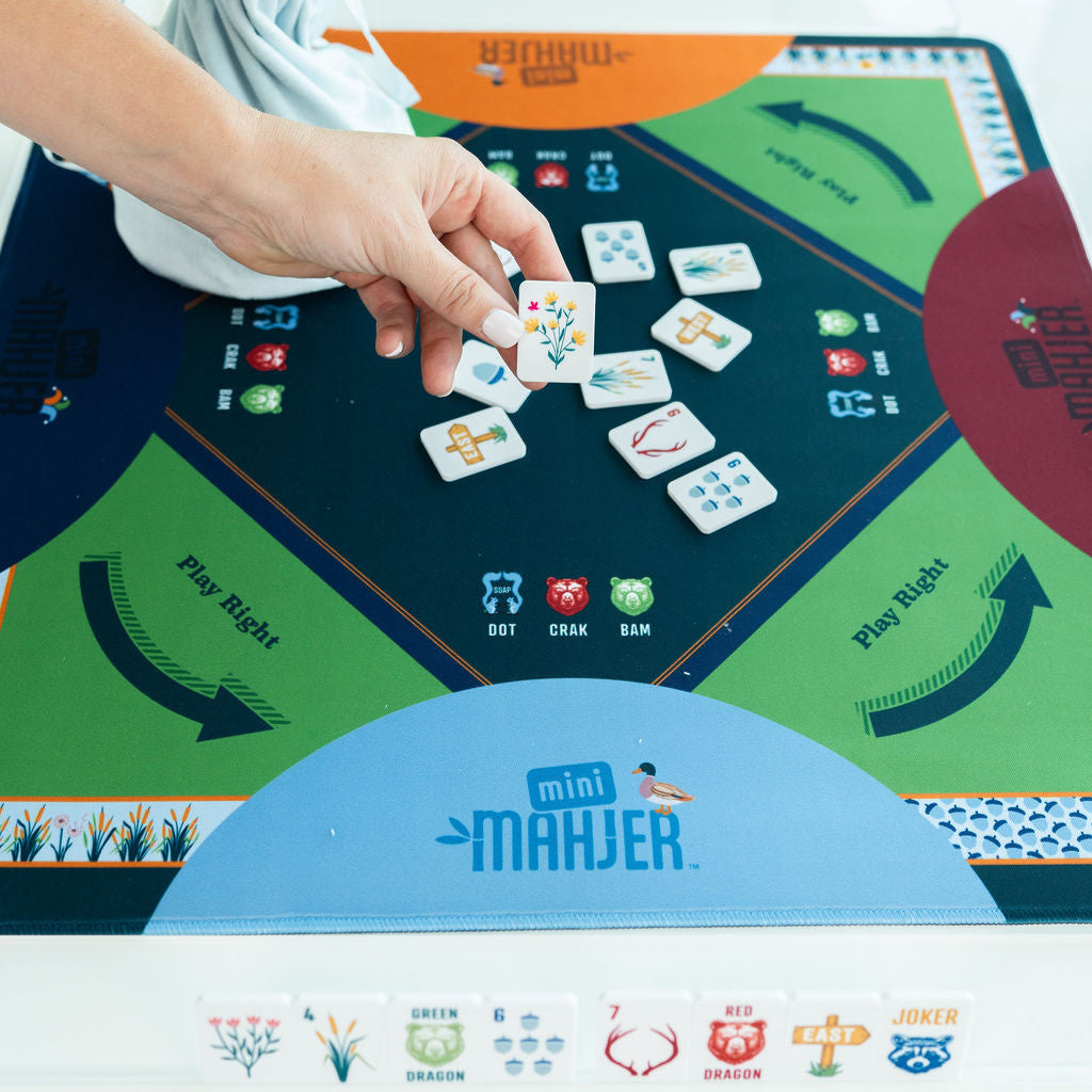 Kids' Mahjong Set: Woodlands Edition - Mini Mahjer