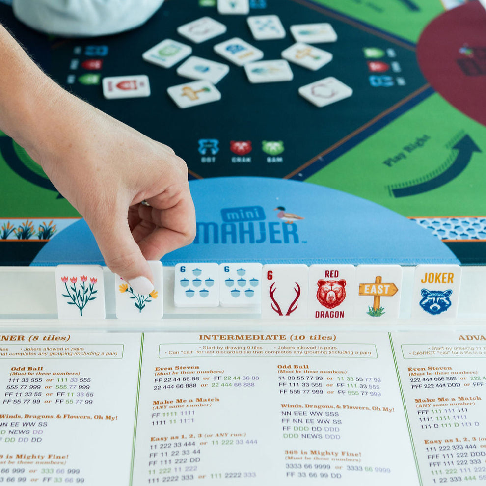 Kids' Mahjong Set: Woodlands Edition - Mini Mahjer