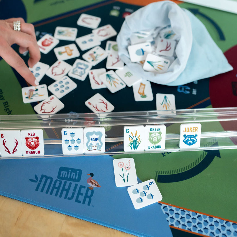 Kids' Mahjong Set: Woodlands Edition - Mini Mahjer